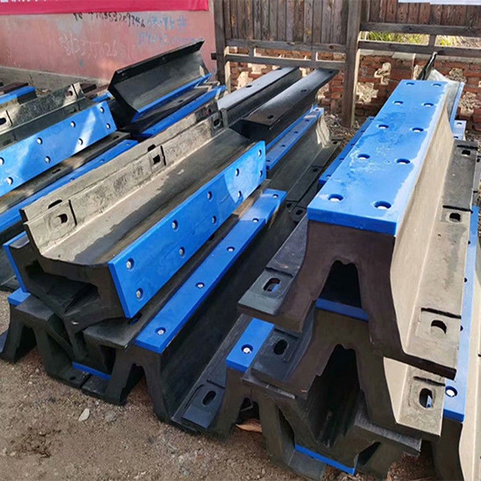Heavy Duty Arch Marine Dock Fenders Black 500H PIANC Standard