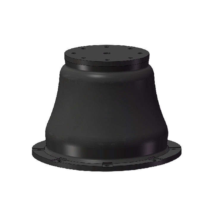 PIANC2002 Conical Cone Rubber Fenders Black Color Customized For Boat ...