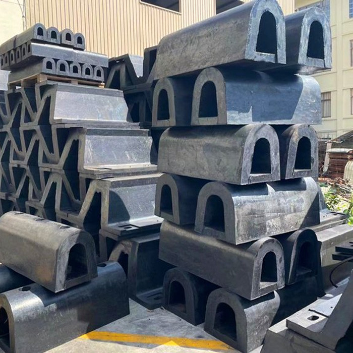 Oil Resistant D Type Fenders D400H Eco Friendly Natural Rubber For ...