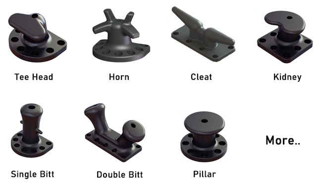 ISO 13797:2020 Mooring Bollards Horn Type Staghorn Bollard For Ship Docking